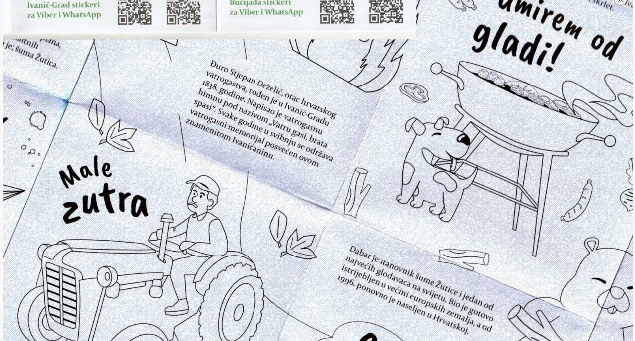 Ivanić-Grad: Predstavljena inovativna bojanka za djecu s motivima ...